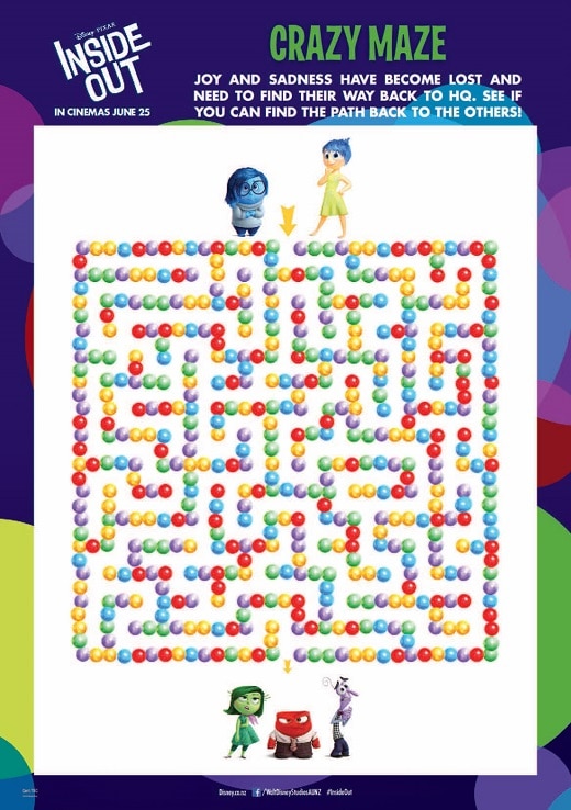 Inside Out - Crazy Maze - Tots to Teens